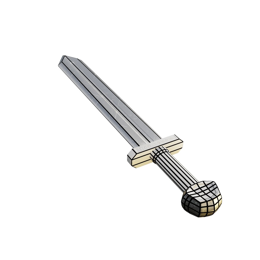 Game Ready Battle-worn Sword 3D Model - TurboSquid 1970163