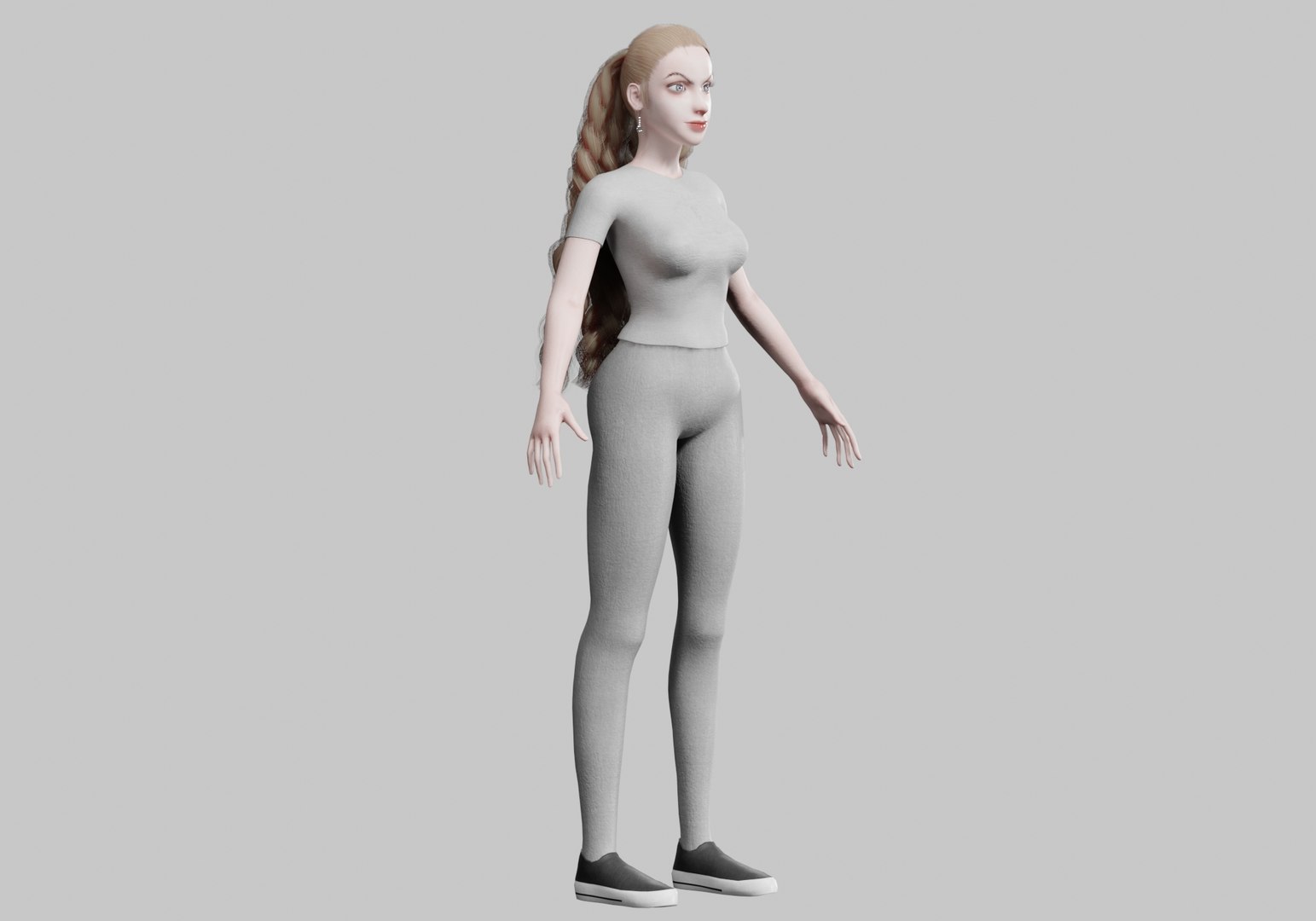 3D Pretty Cartoon Woman V32171 Model - TurboSquid 2279500