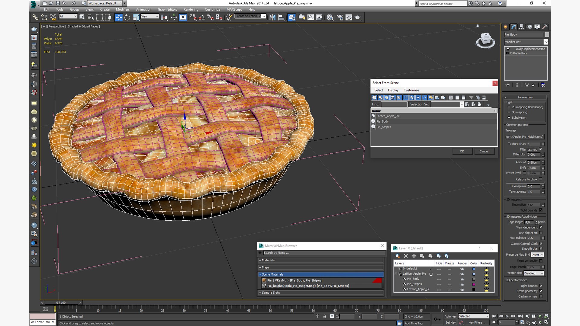 Lattice Apple Pie 3D model - TurboSquid 1912611