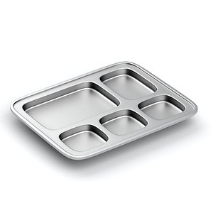 Download Free & Premium Stainless Steel Tray 3D Models | TurboSquid