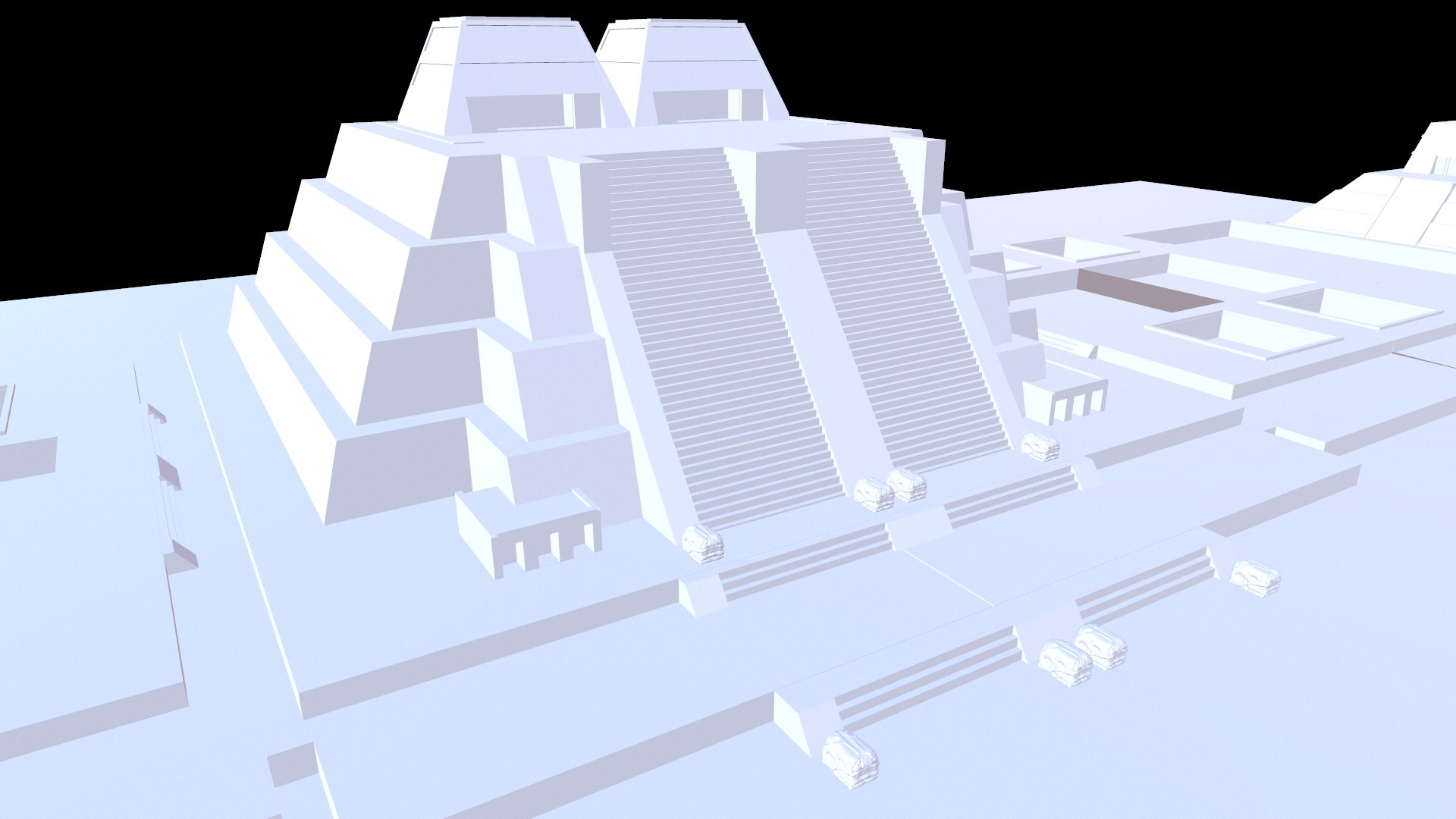 Tenochtitlan city templo 3D model - TurboSquid 1658872
