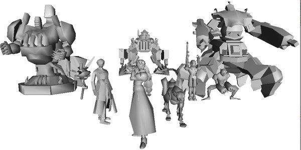 final fantasy 7 omega 3d model