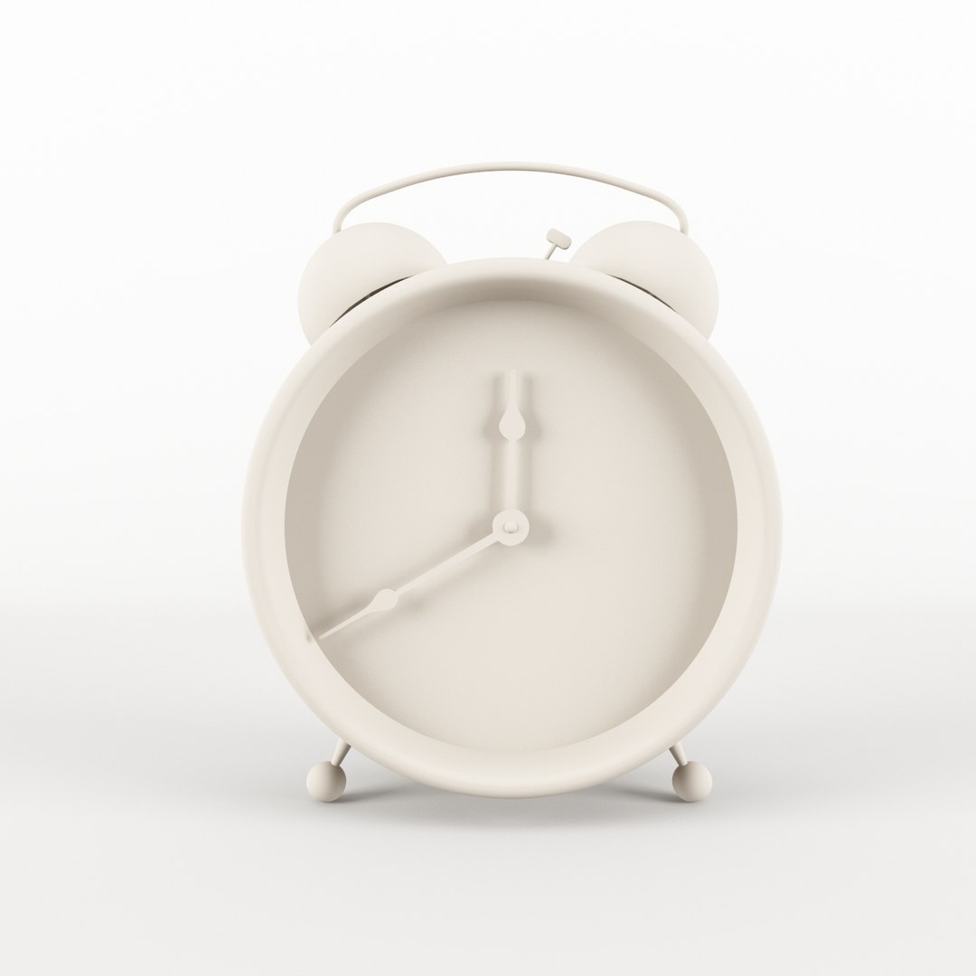 classic alarm clock 3d model
