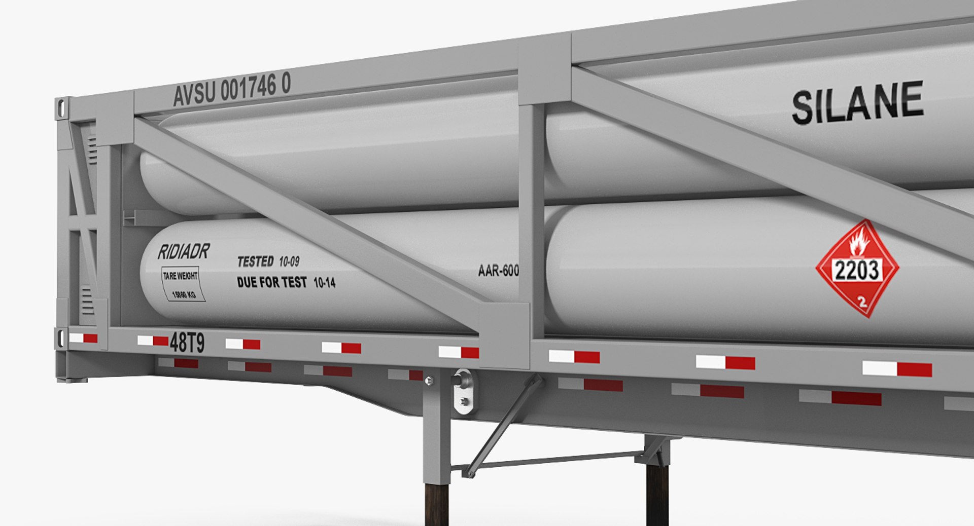 3D Model Lng Transport Trailer - TurboSquid 1381742