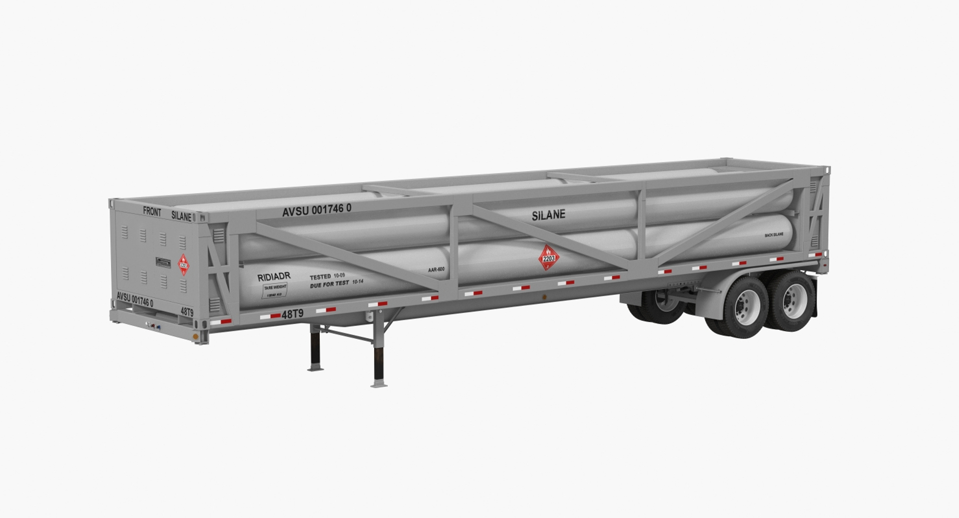 3D Model Lng Transport Trailer - TurboSquid 1381742