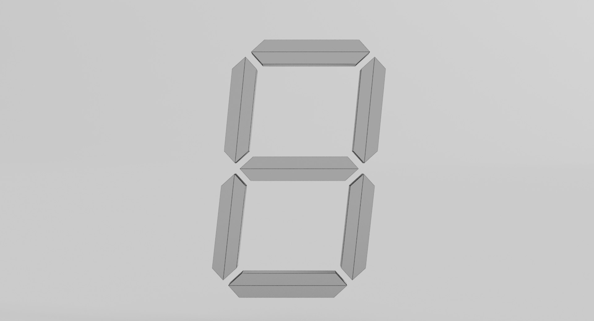 7 segments indicator 3D model - TurboSquid 1215972