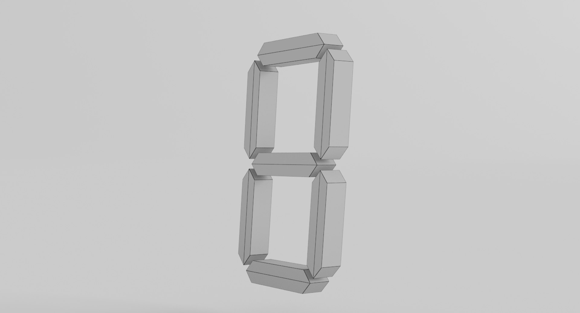 7 segments indicator 3D model - TurboSquid 1215972
