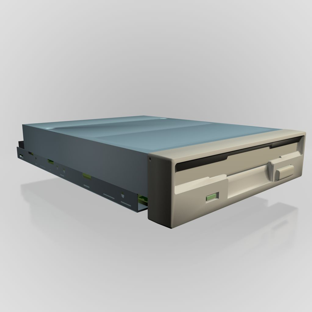 3d Model Floppy Disk Drive