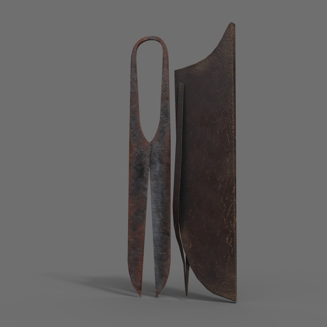 3D Rusty Forged Scissors - TurboSquid 1748333