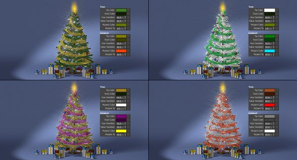 3d christmas tree classic