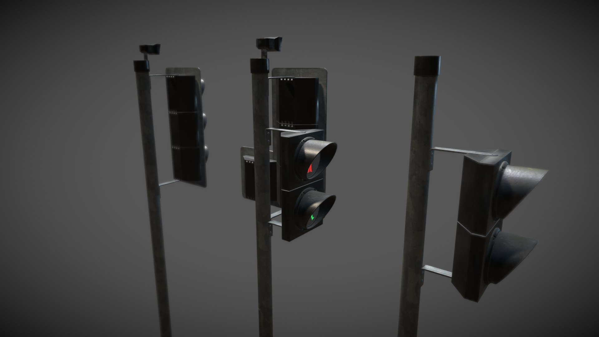 3D Model Uk Traffic Lights - TurboSquid 1691550