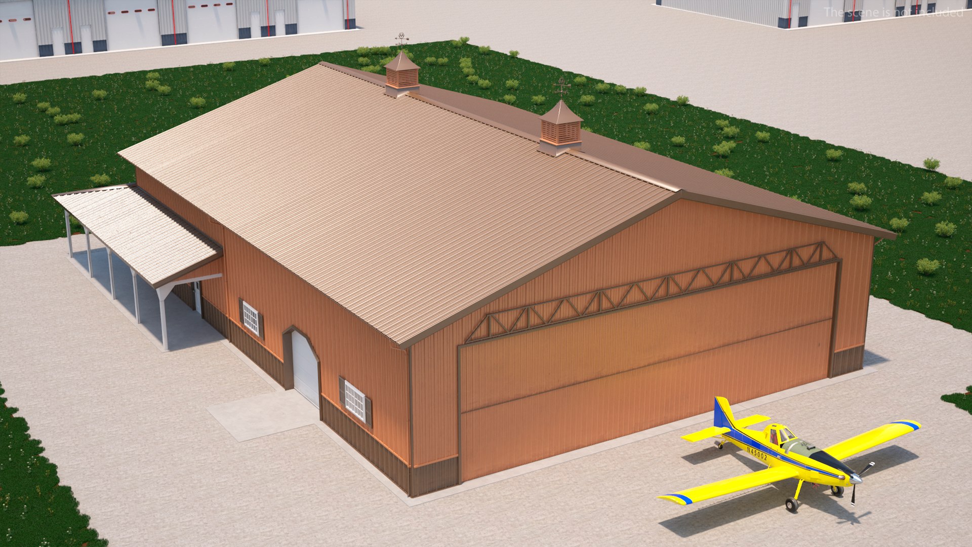 Air Tractor AT 502B Hangar 3D Model - TurboSquid 2285041