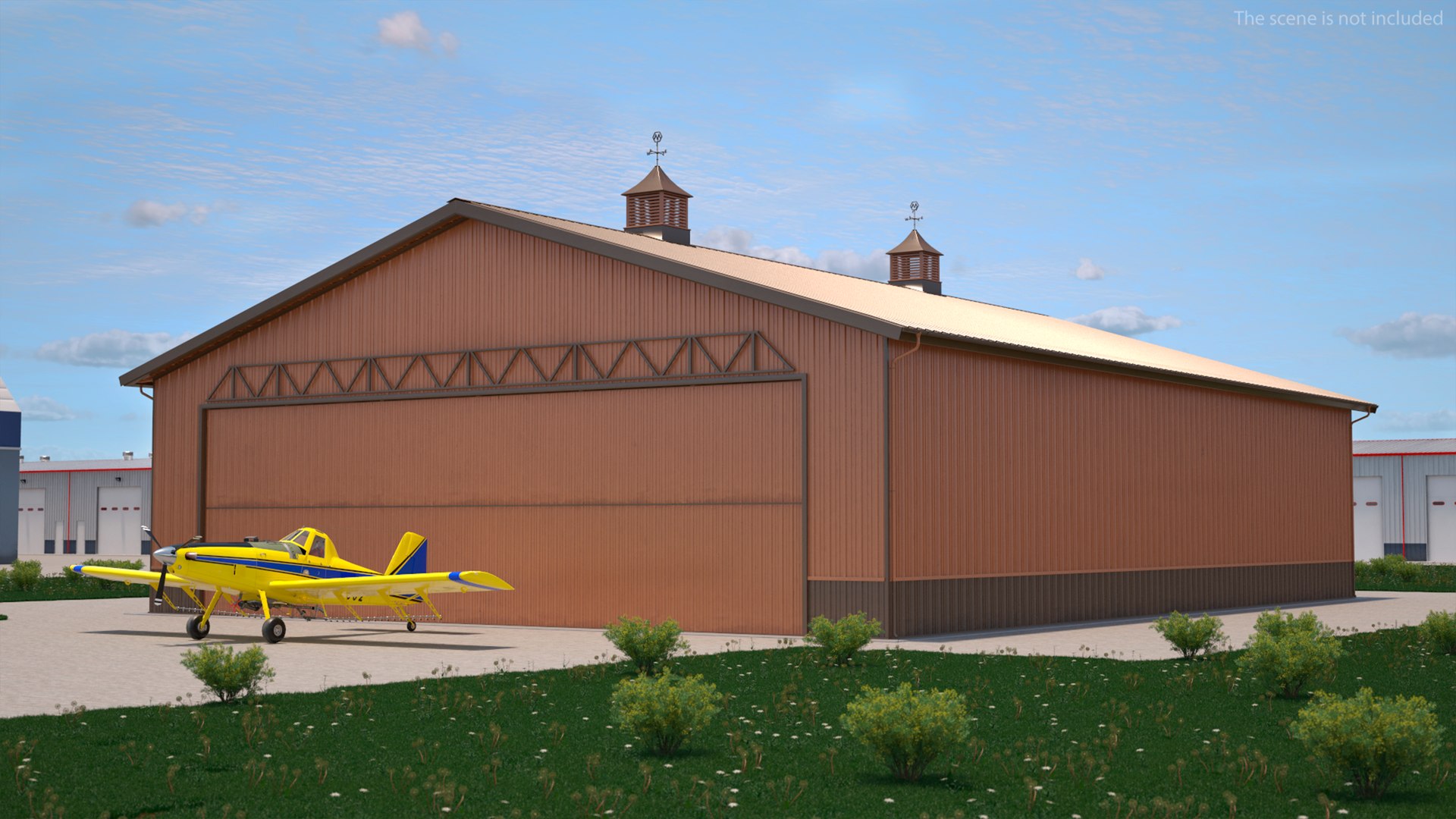 Air Tractor AT 502B Hangar 3D Model - TurboSquid 2285041