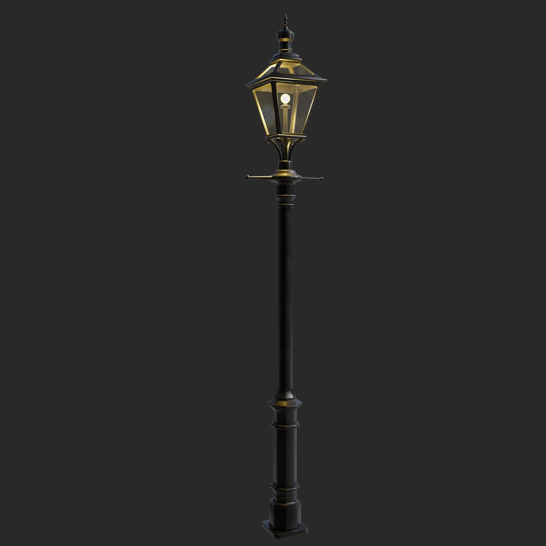 Old Victorian Street Lamp 3D Model - TurboSquid 2146122