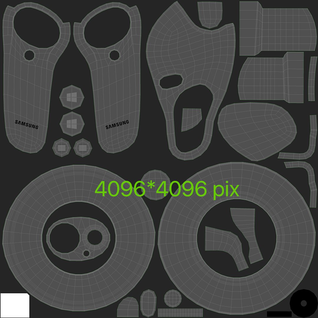 Samsung Hmd Odyssey Controllers 3D - TurboSquid 1210792