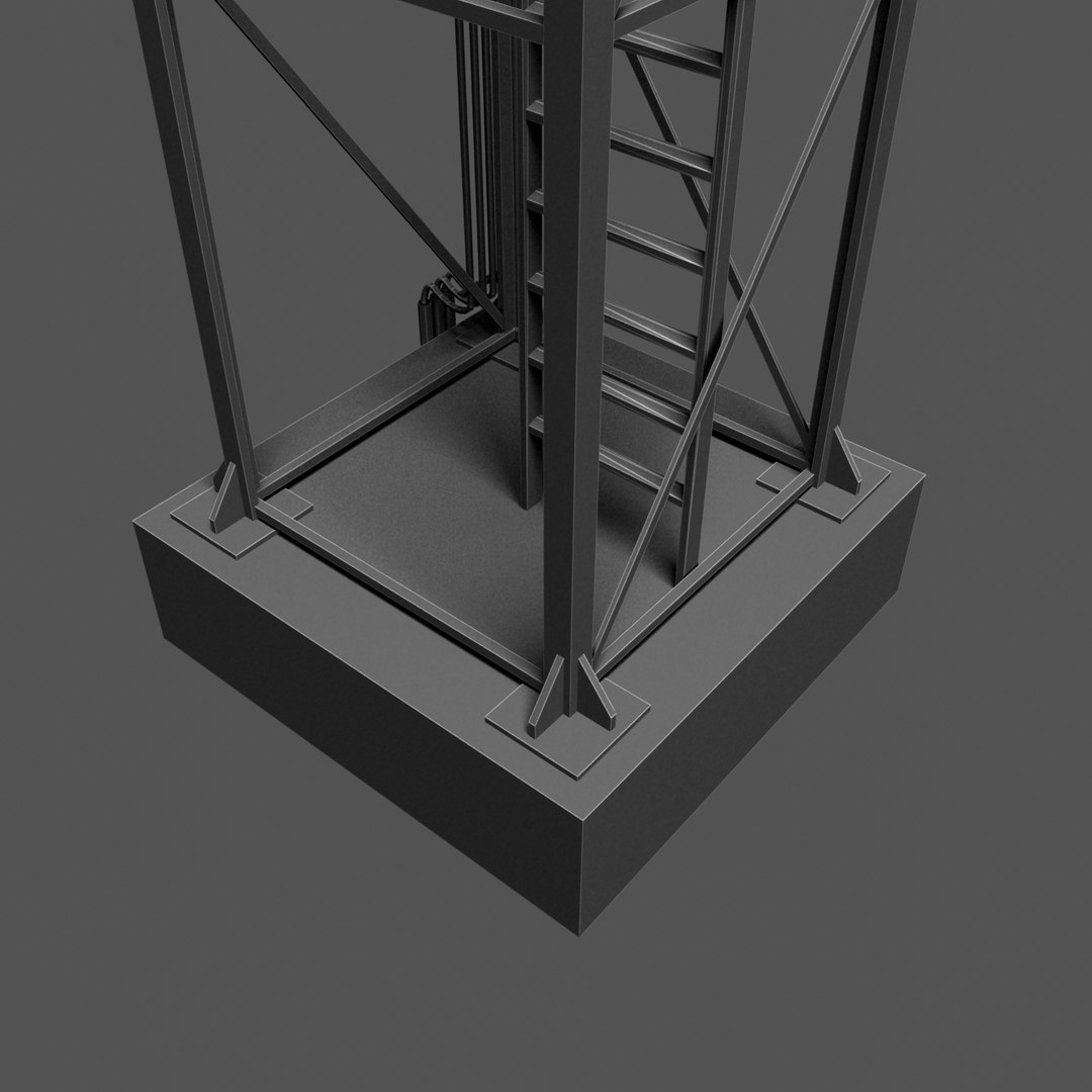 Projector Tower 3d Obj