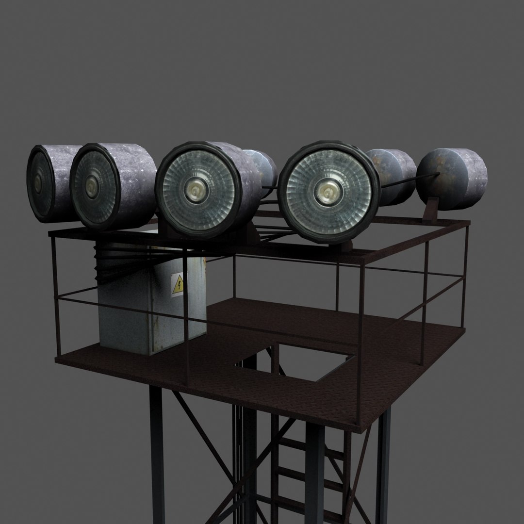 Projector Tower 3d Obj