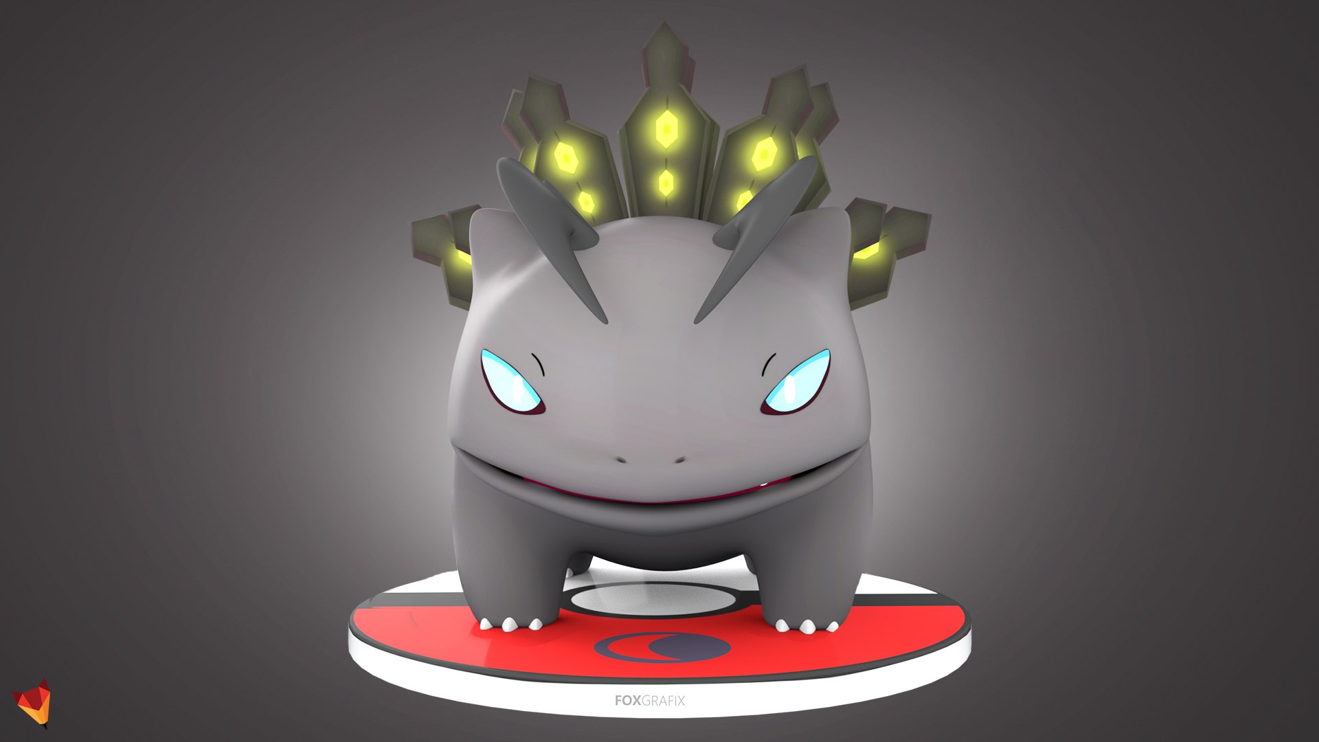 3D Pokemon Bulbasaur Dark Type Concept - TurboSquid 1969997