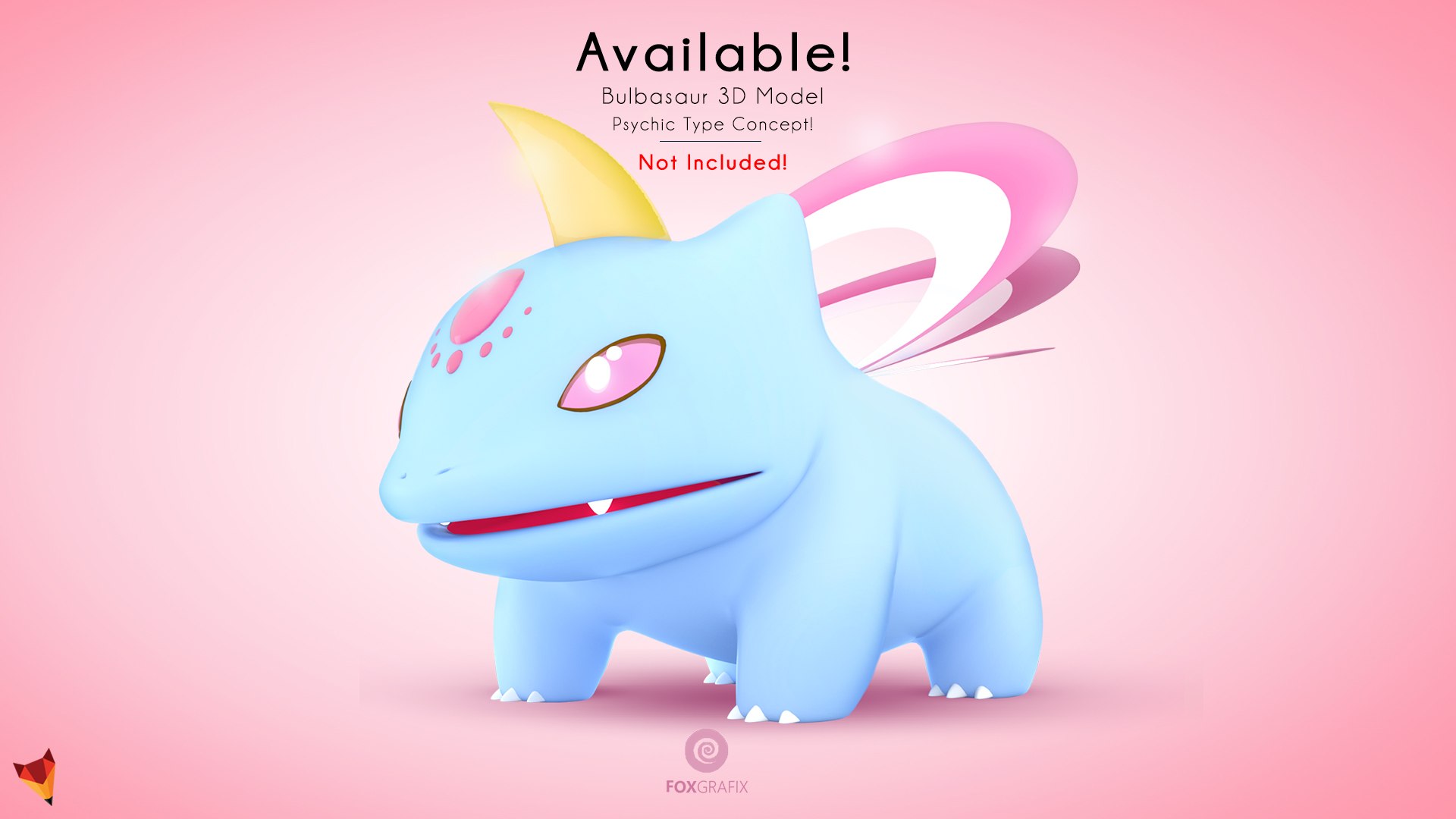 3D Pokemon Bulbasaur Dark Type Concept - TurboSquid 1969997