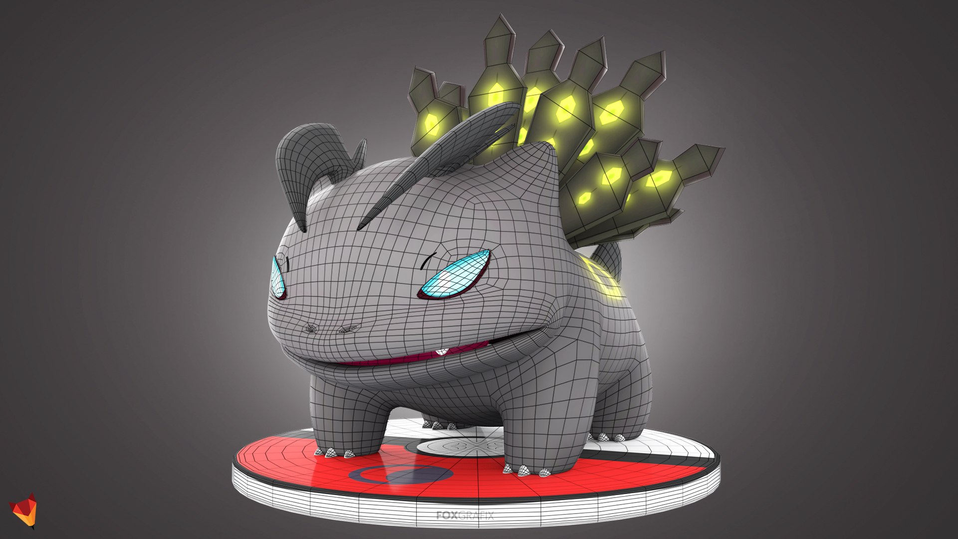 3D Pokemon Bulbasaur Dark Type Concept - TurboSquid 1969997