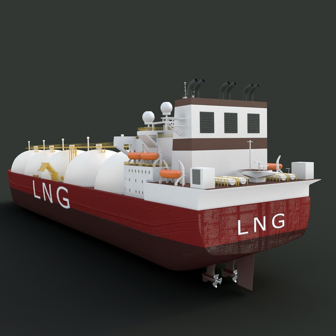 Lng Carrier 3d Model