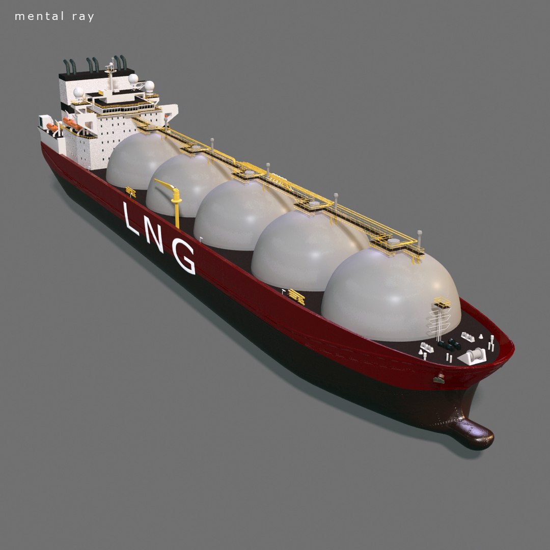 Lng Carrier 3d Model