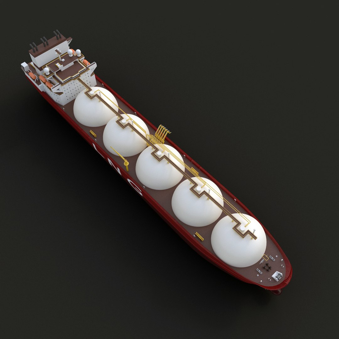 Lng Carrier 3d Model
