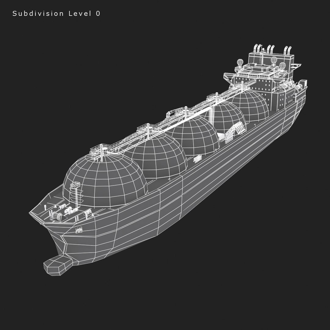 Lng Carrier 3d Model