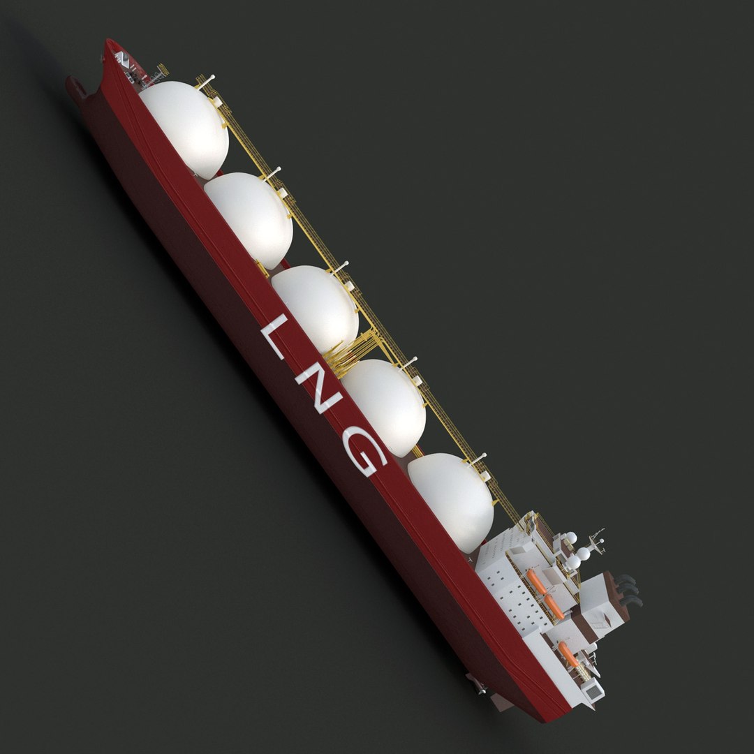 Lng Carrier 3d Model