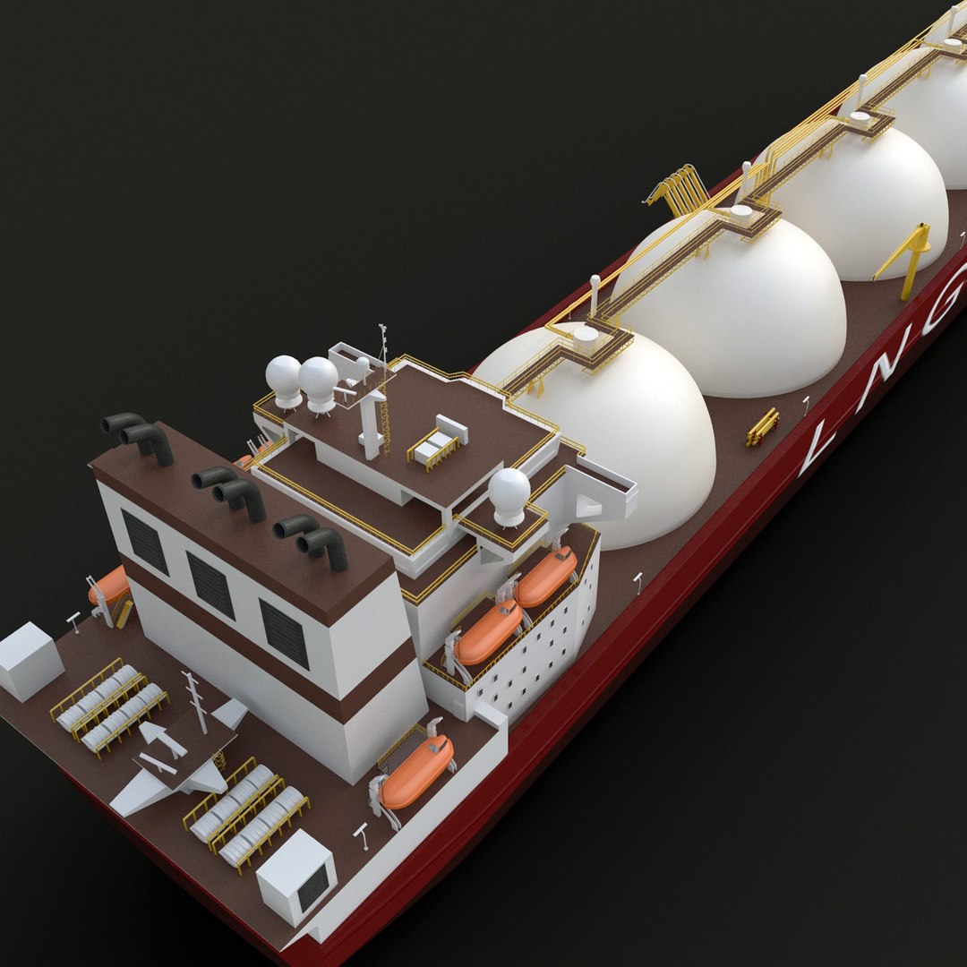 Lng Carrier 3d Model