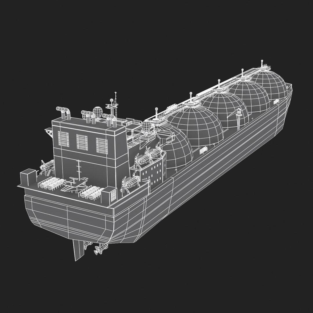 Lng Carrier 3d Model