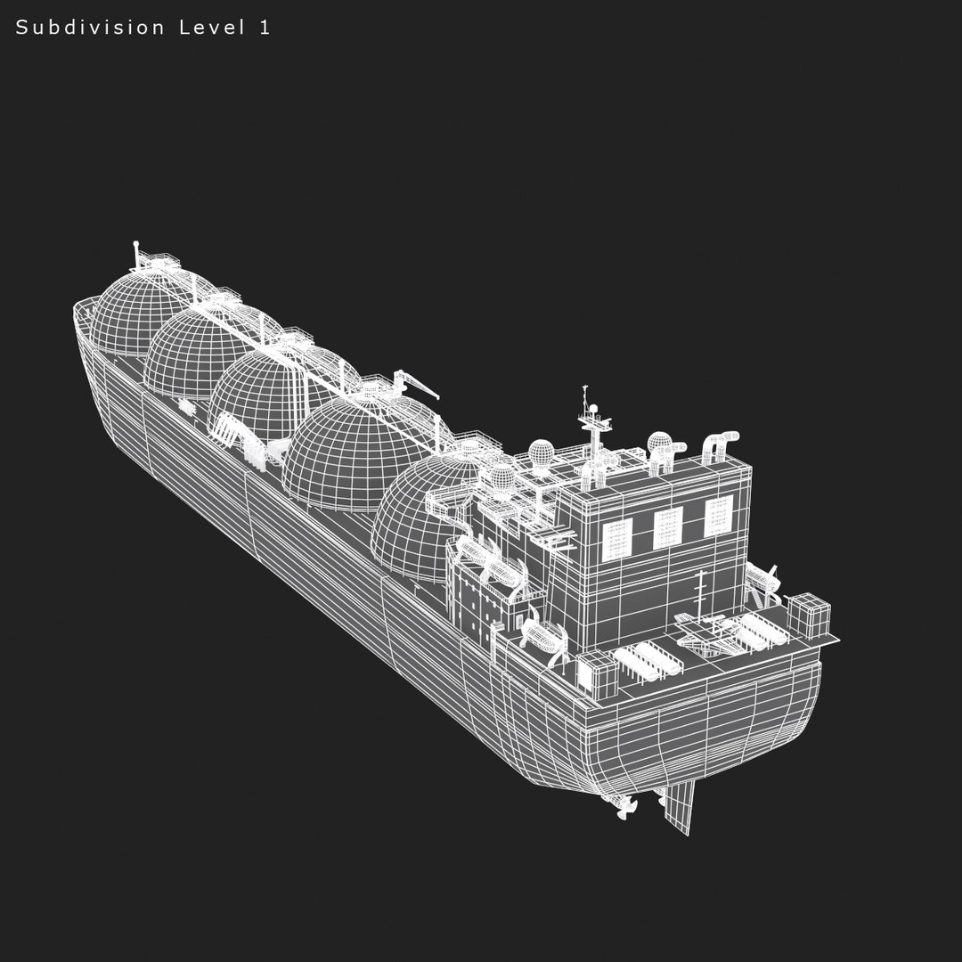 Lng Carrier 3d Model