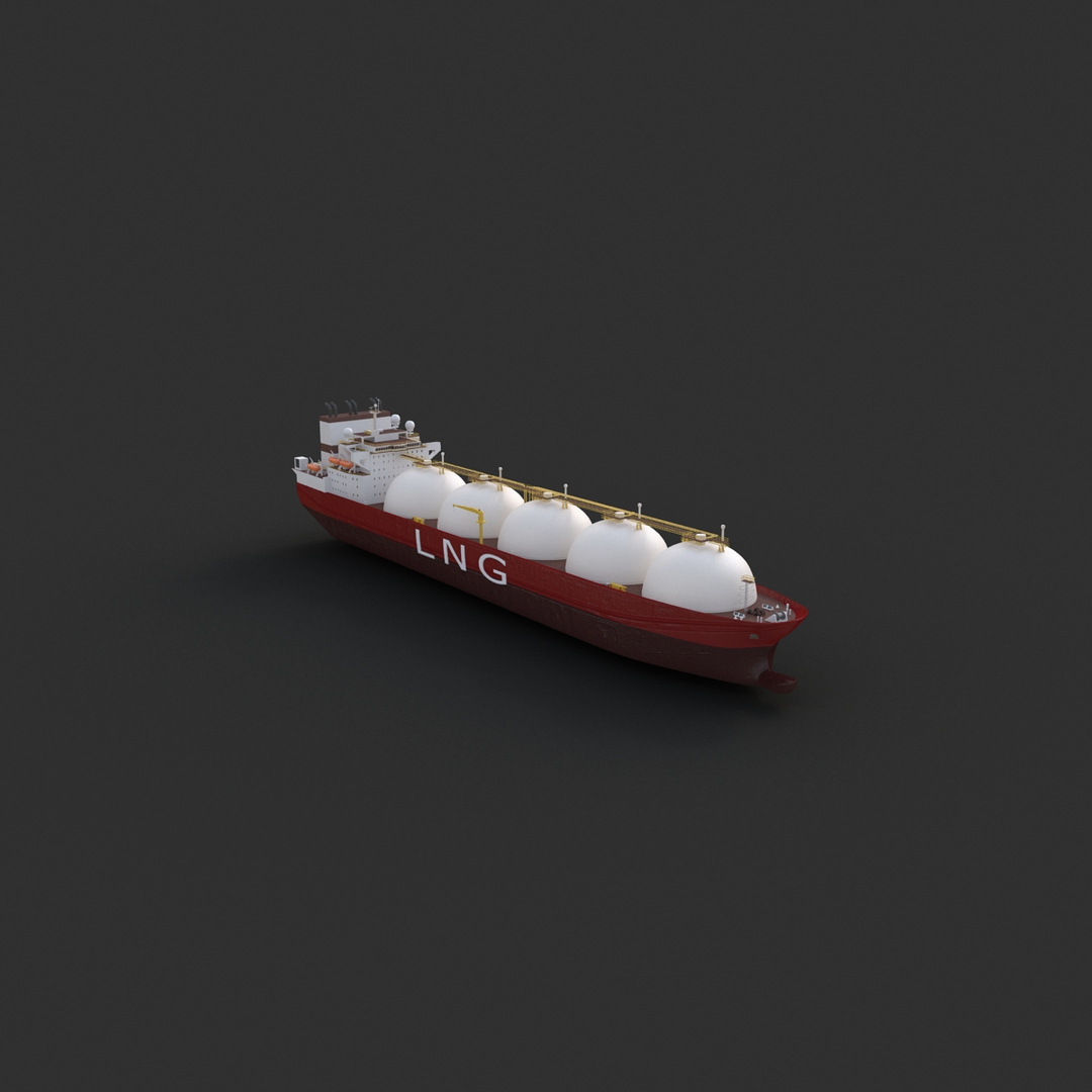 Lng Carrier 3d Model