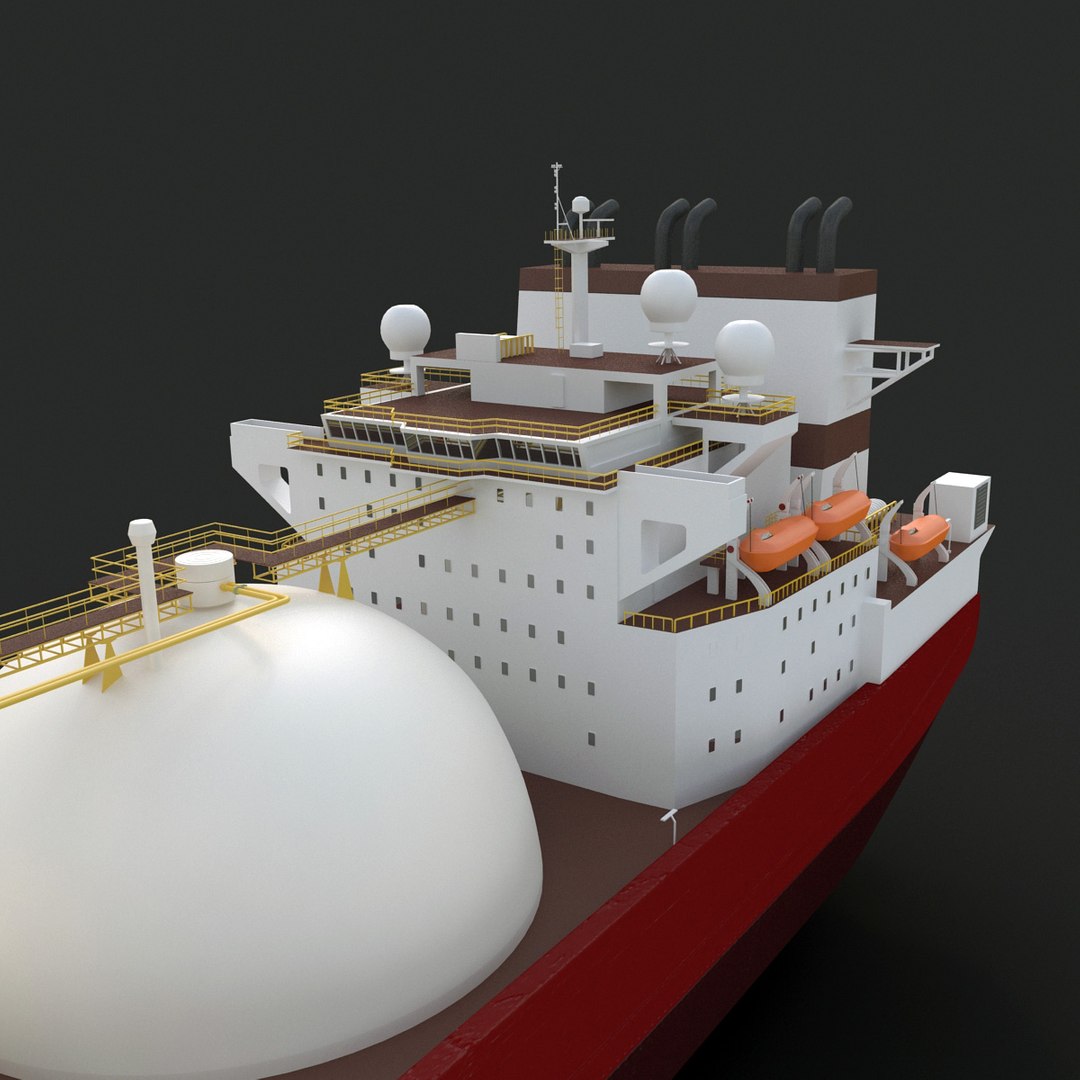 Lng Carrier 3d Model