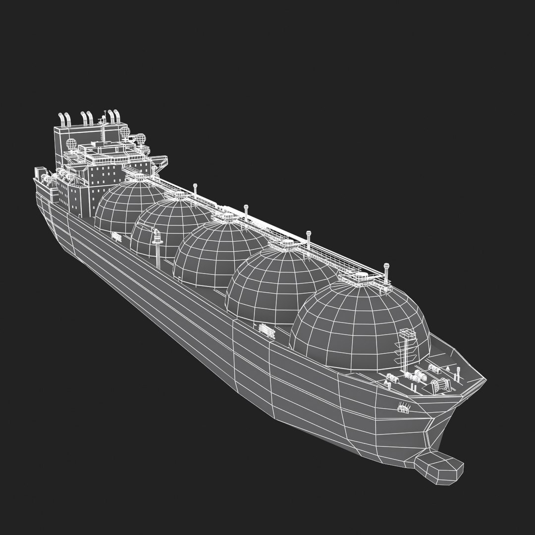 Lng Carrier 3d Model