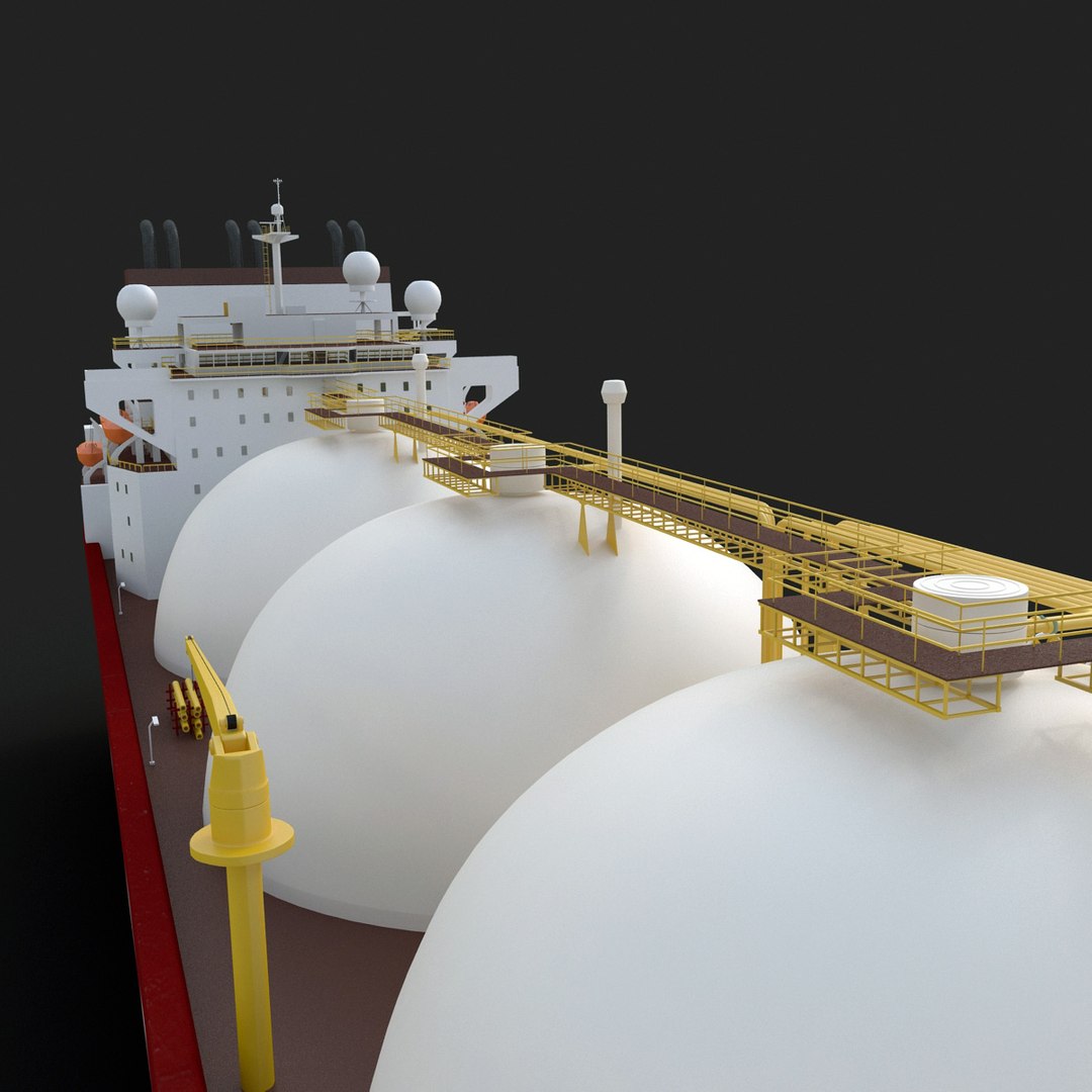 Lng Carrier 3d Model