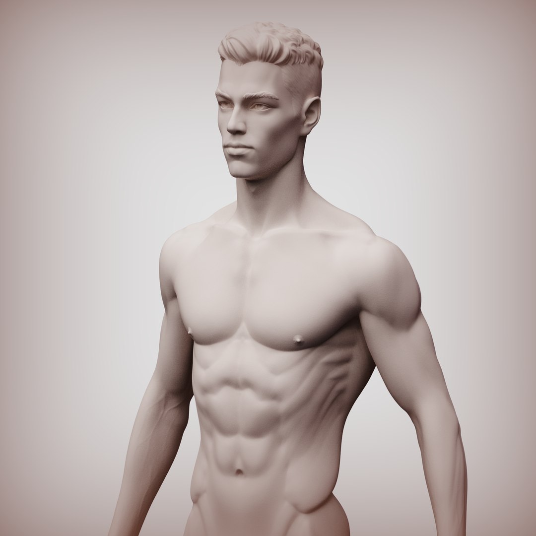 Normal Man Sculpture 3D - TurboSquid 2324870