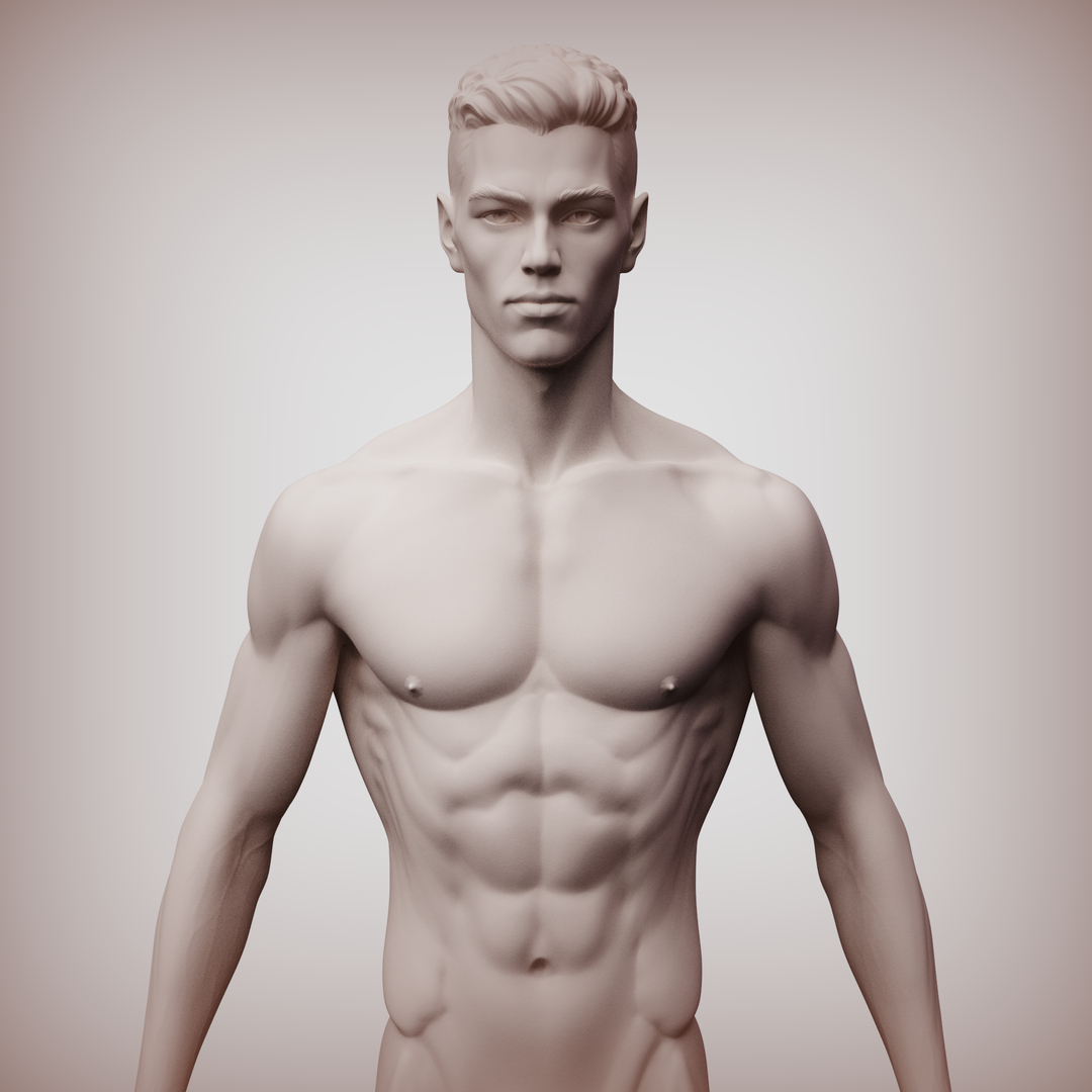 Normal Man Sculpture 3D - TurboSquid 2324870