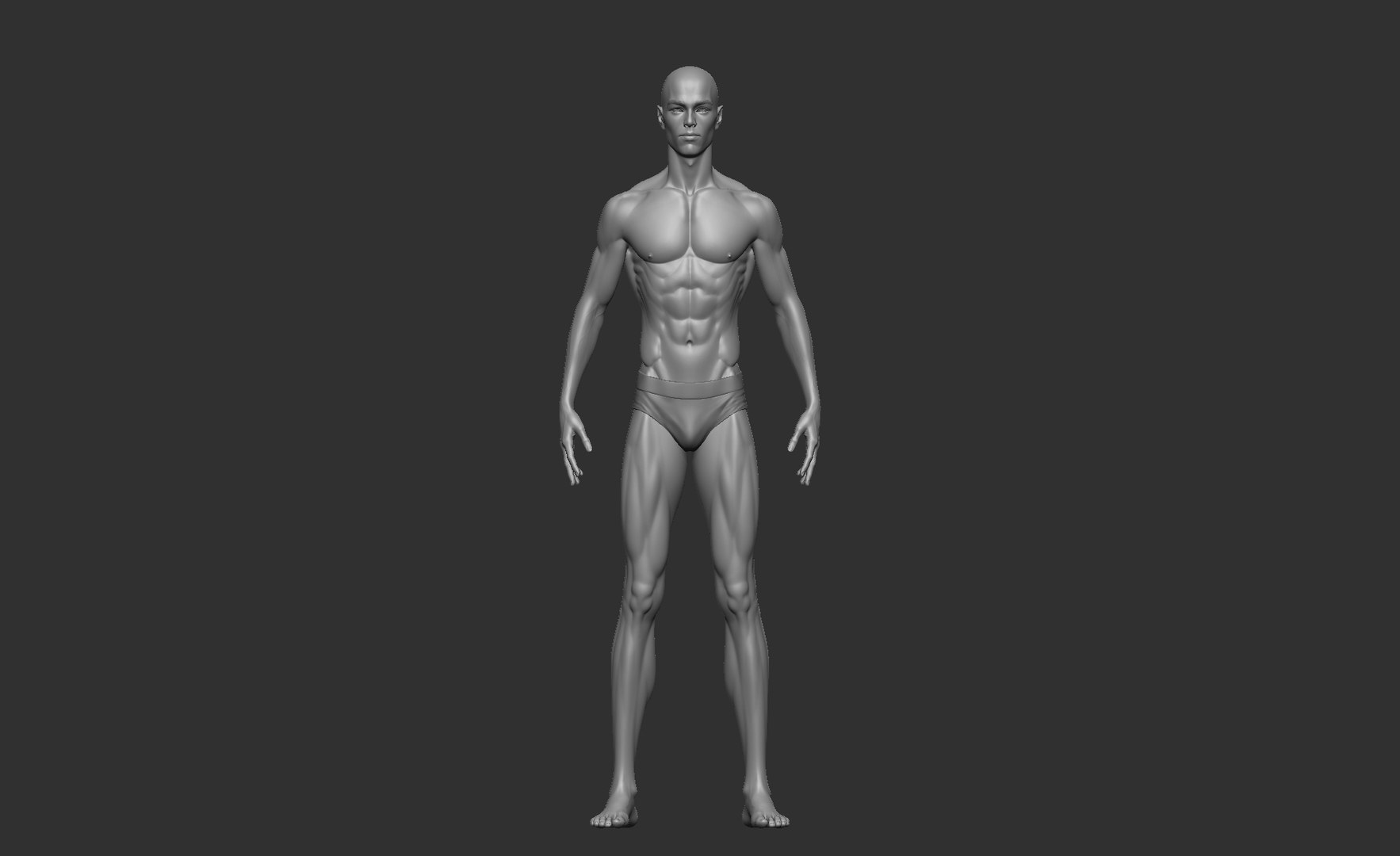 Normal Man Sculpture 3D - TurboSquid 2324870