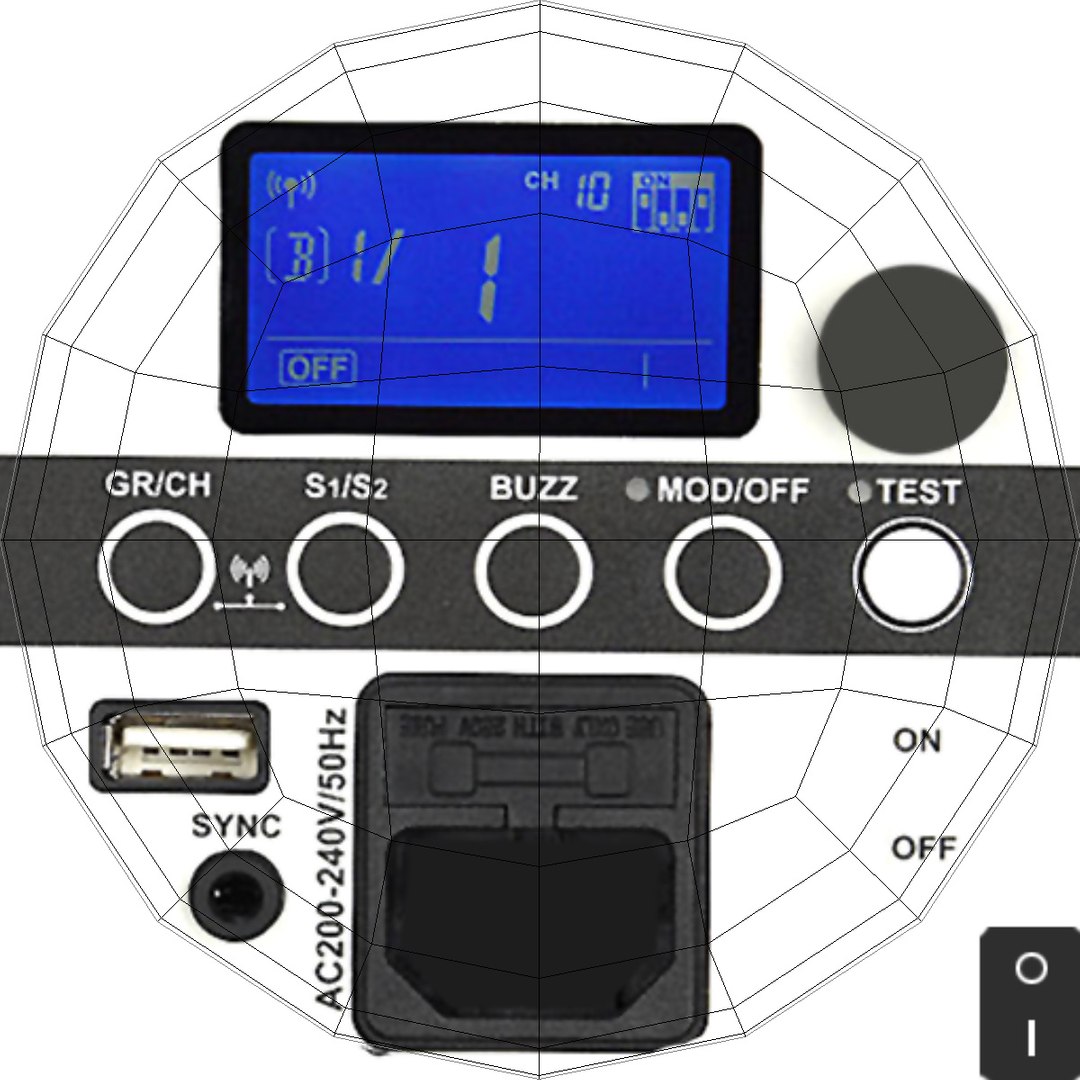 Studio monolight octabox grid 3D model - TurboSquid 1354443