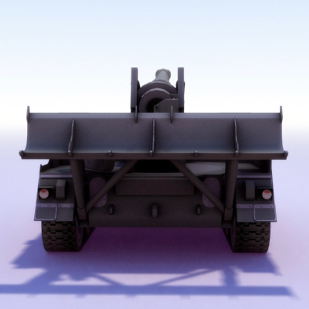 M110a2 203mm 203 M110 3d Model