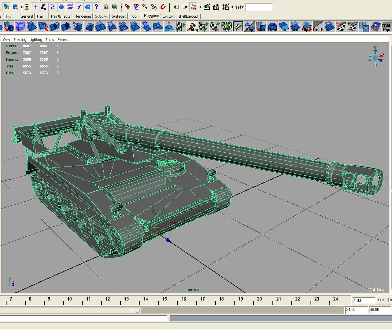 M110a2 203mm 203 M110 3d Model