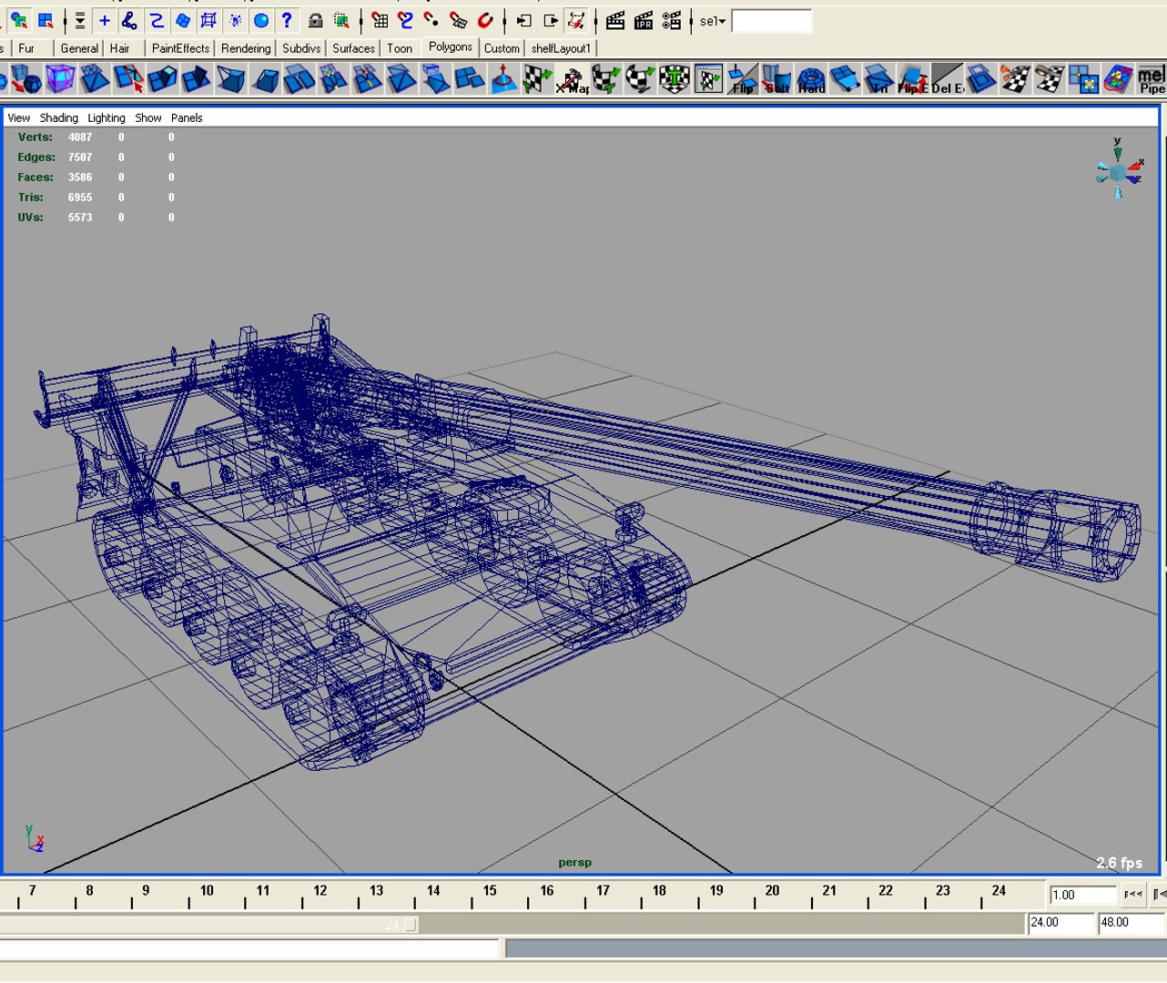 M110a2 203mm 203 M110 3d Model