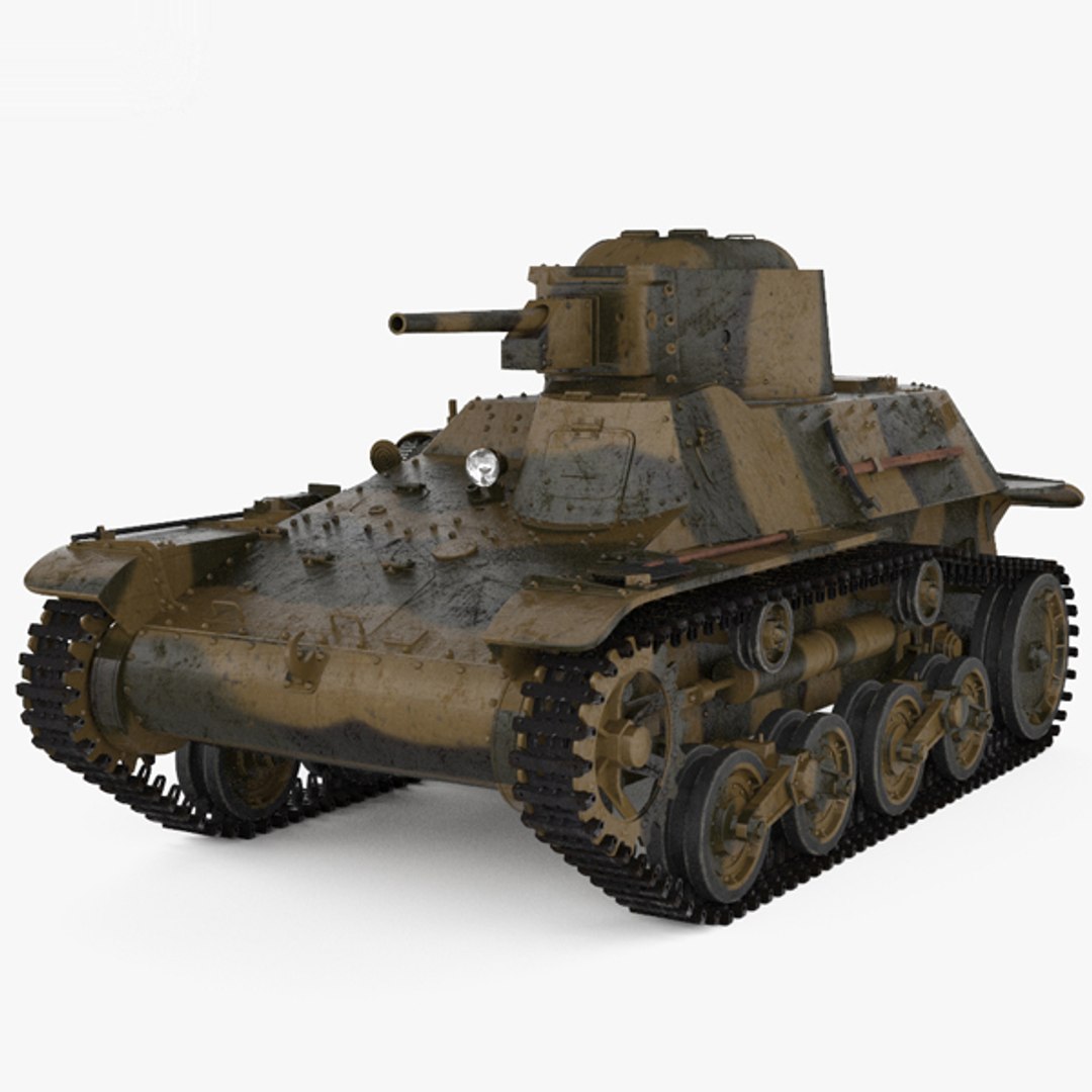 Tankette Te-Ke Tipo 97 Modelo 3D - TurboSquid 1555965