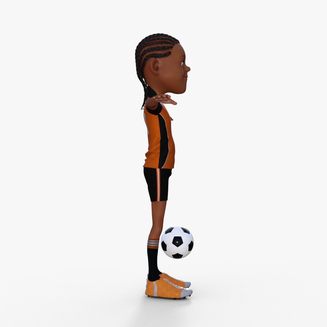 Cartoon Footballer Rigged 3D - TurboSquid 2197181