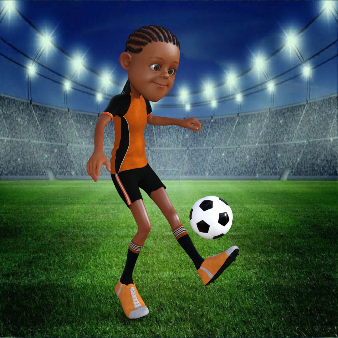 Cartoon Footballer Rigged 3D - TurboSquid 2197181