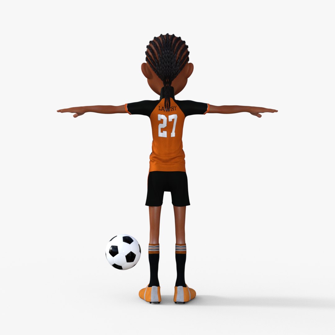Cartoon Footballer Rigged 3D - TurboSquid 2197181