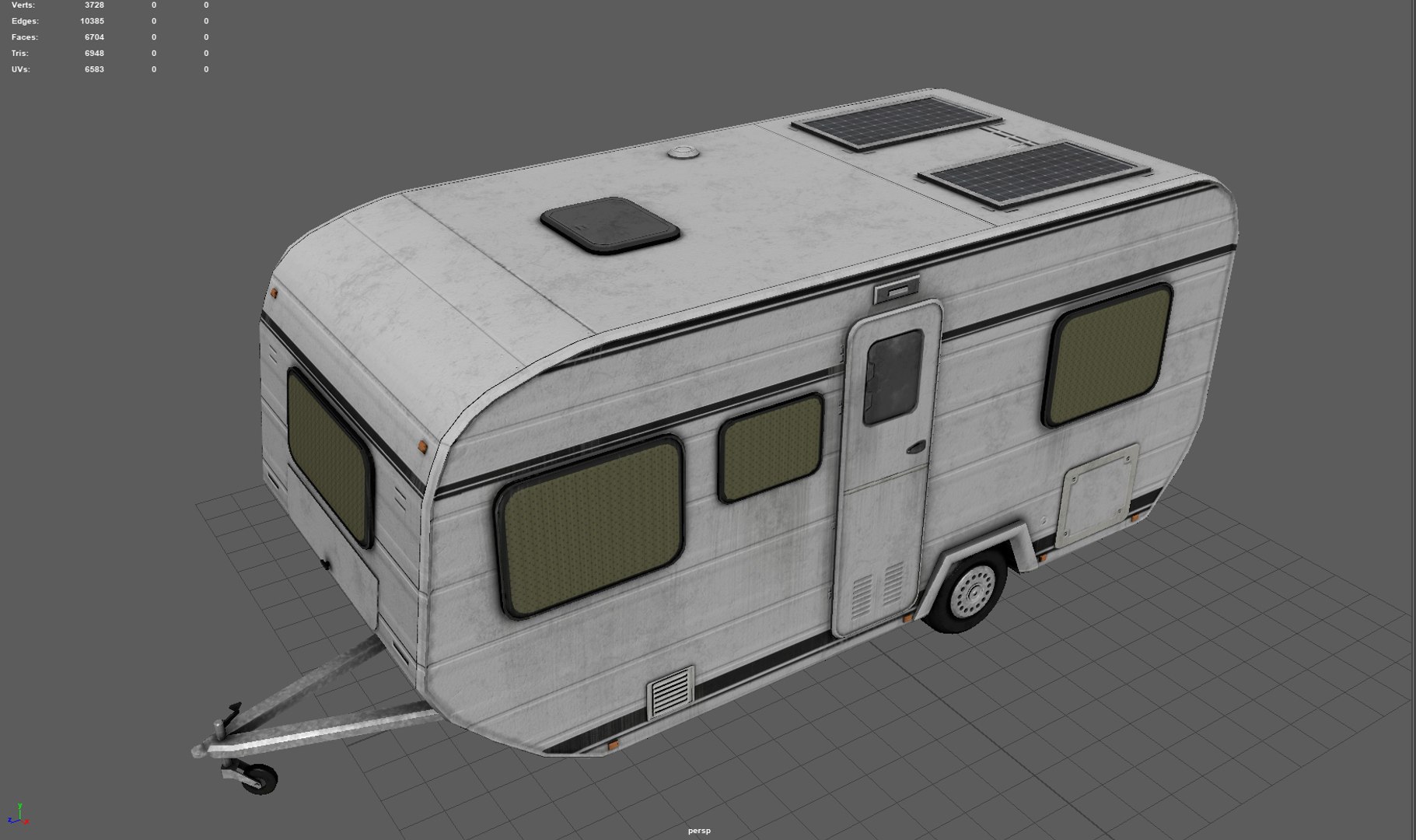 Caravan Unity 3D Model - TurboSquid 1625111