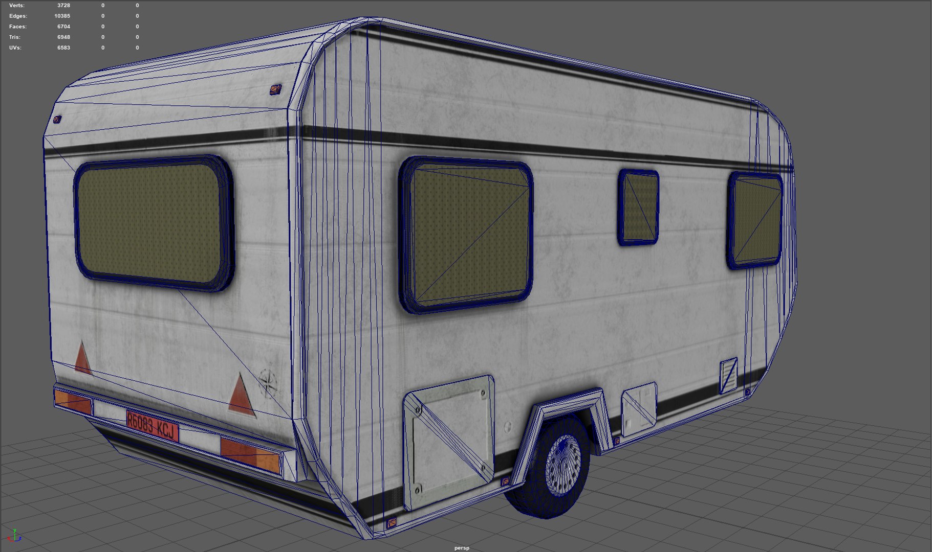 Caravan Unity 3D Model - TurboSquid 1625111
