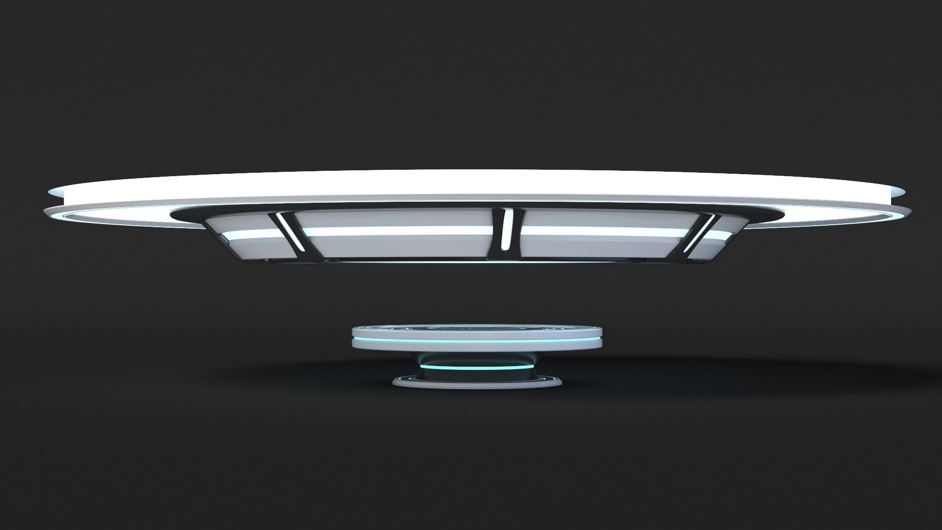 Futuristic Holographic Empty Projector Display 3D - TurboSquid 2318813